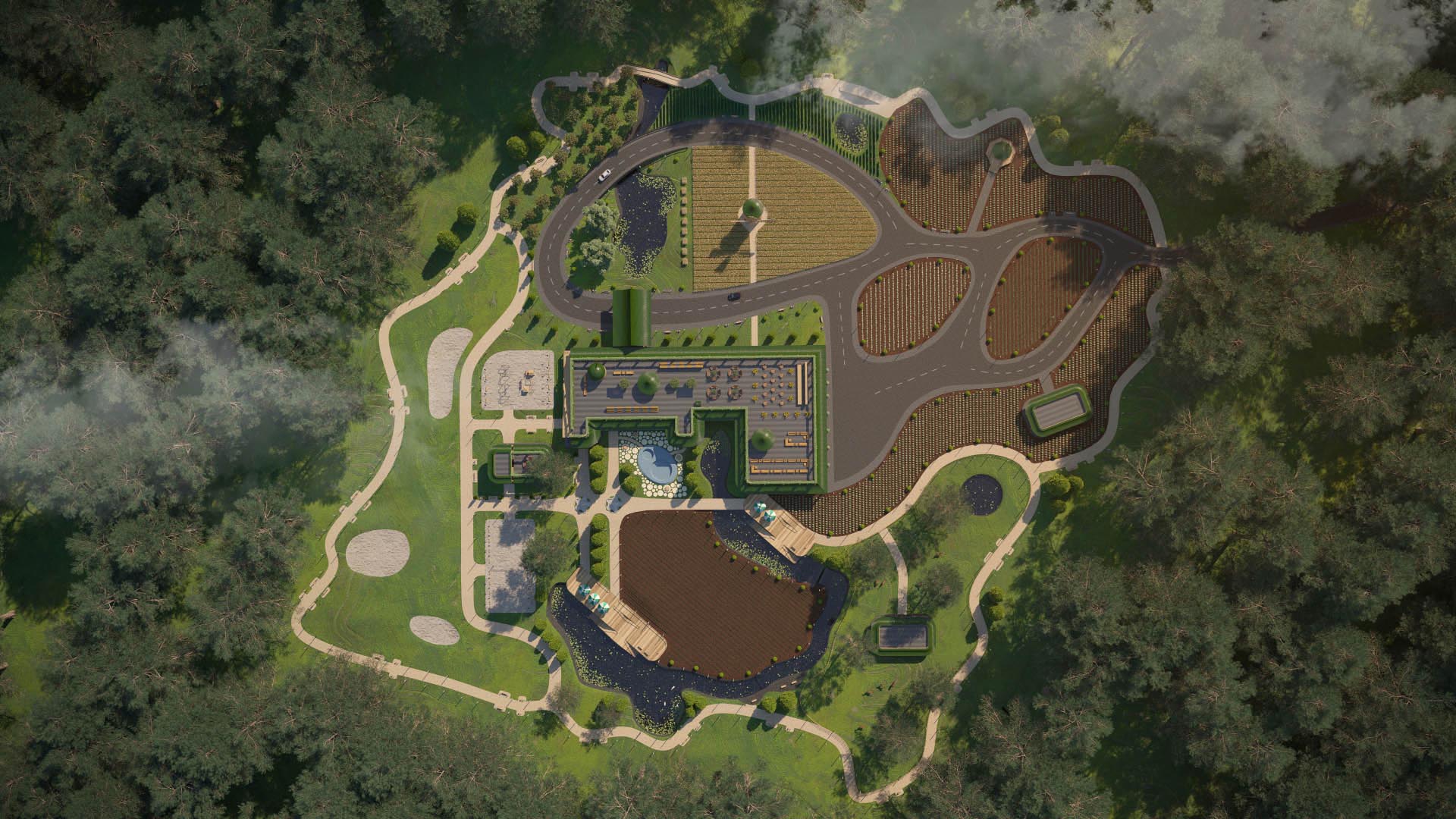 Farm-Resort in forest | Architectural Studio Naiuma